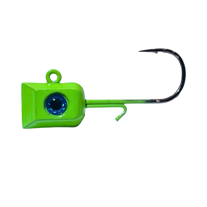 Hex Wedge Jig Heads - Green Chartreuse – Thermocline Lures